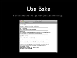 Cake Php 101 Brownbag | PDF | Web Design and HTML | Internet