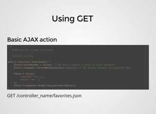 CakePHP and AJAX | PPT