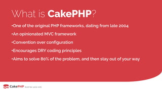 Intro to CakePHP | PPT