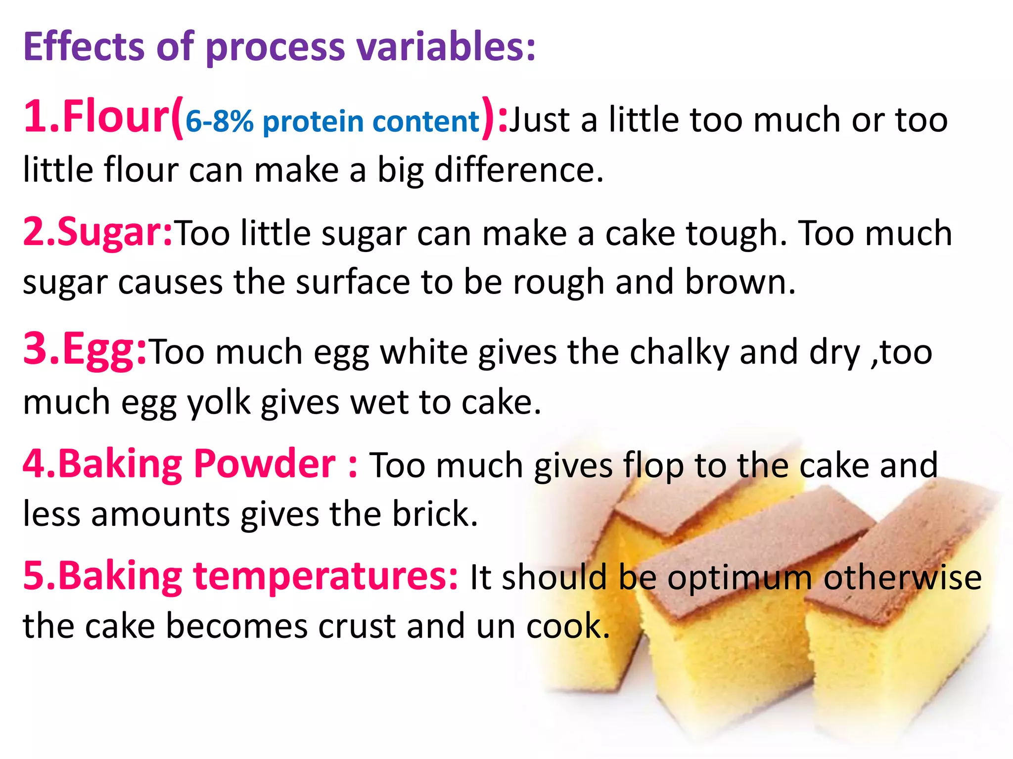 Cake Basic Chemistry | PPTX | Desserts and Baking | Food & Drink
