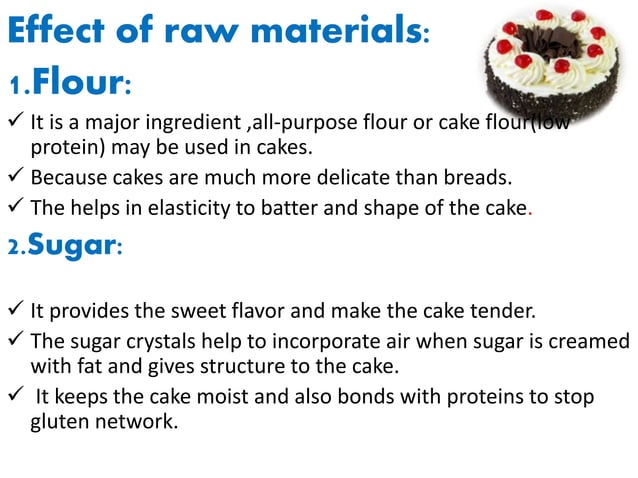 Cake Basic Chemistry | PPTX | Desserts and Baking | Food & Drink