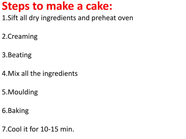 Cake Basic Chemistry | PPTX | Desserts and Baking | Food & Drink