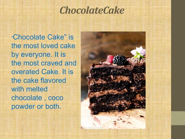 Cake ppt | PPT