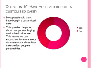 Cake questionnaire results | PPT