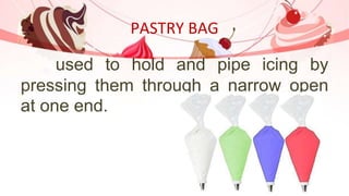 Piping techniques in decorating cakes and cupcakes. | PPTX