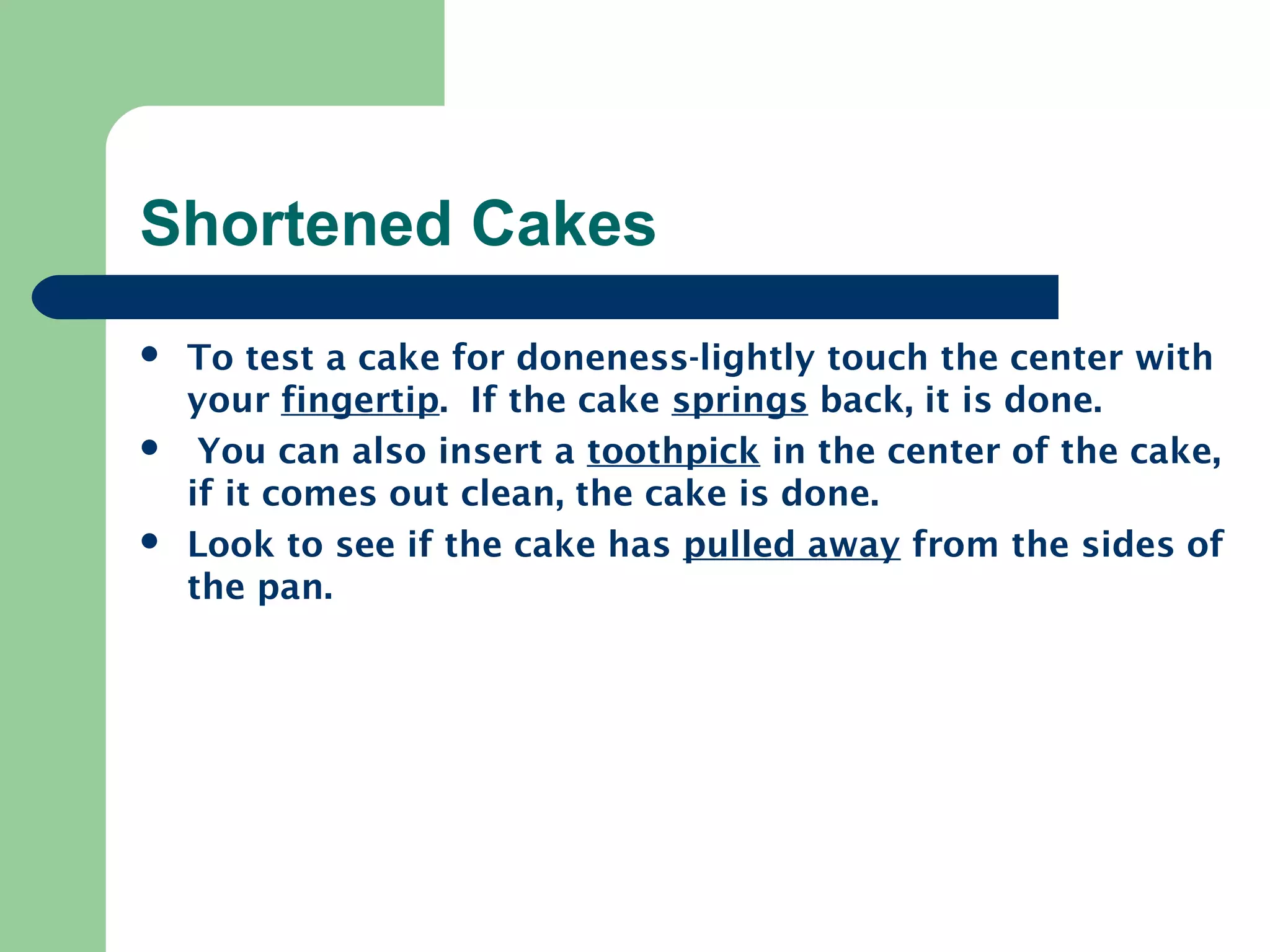 Cakes, fillings and frostings | PPT