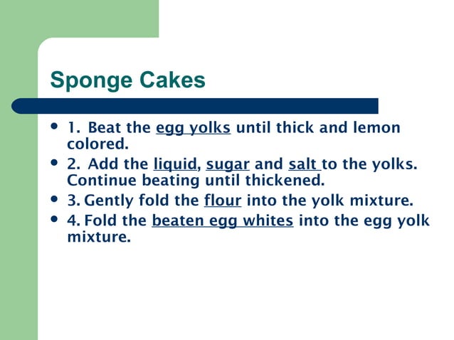 Cakes, fillings and frostings | PPT | Desserts and Baking | Food & Drink