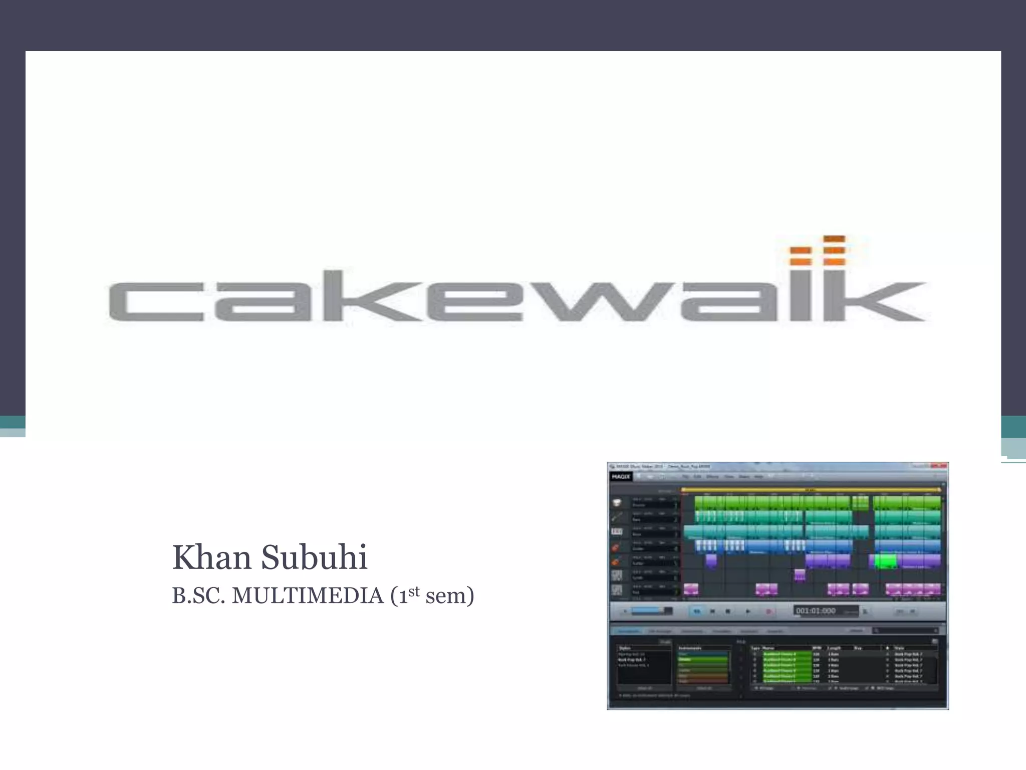 Cakewalk Software | PPT