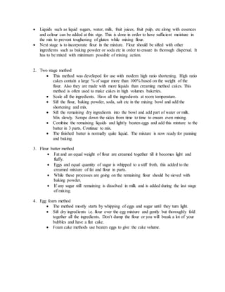 Caking making methods | DOCX