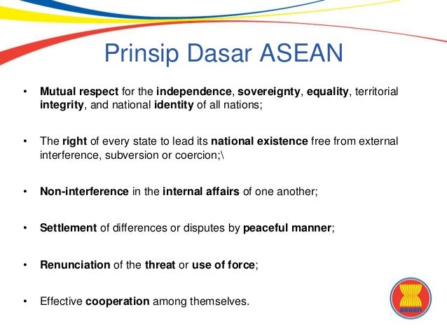 Tujuan Dan Prinsip Prinsip Asean