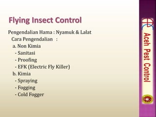 Cakupan pest and rodent control, termite control and fumigasi CV. Aceh ...