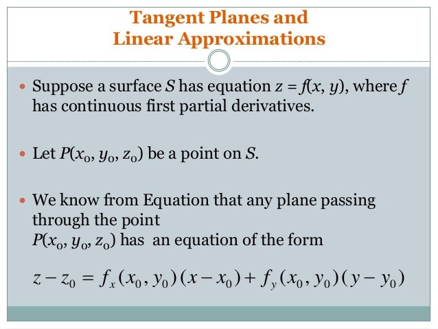 APPLICATION OF PARTIAL DIFFERENTIATION