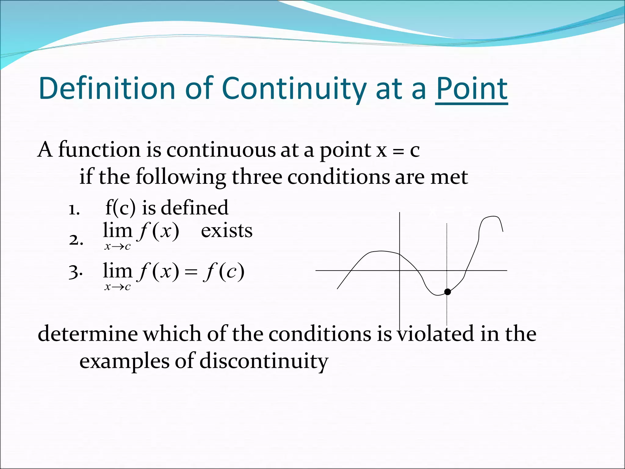 Continuity of a Function | PPTX