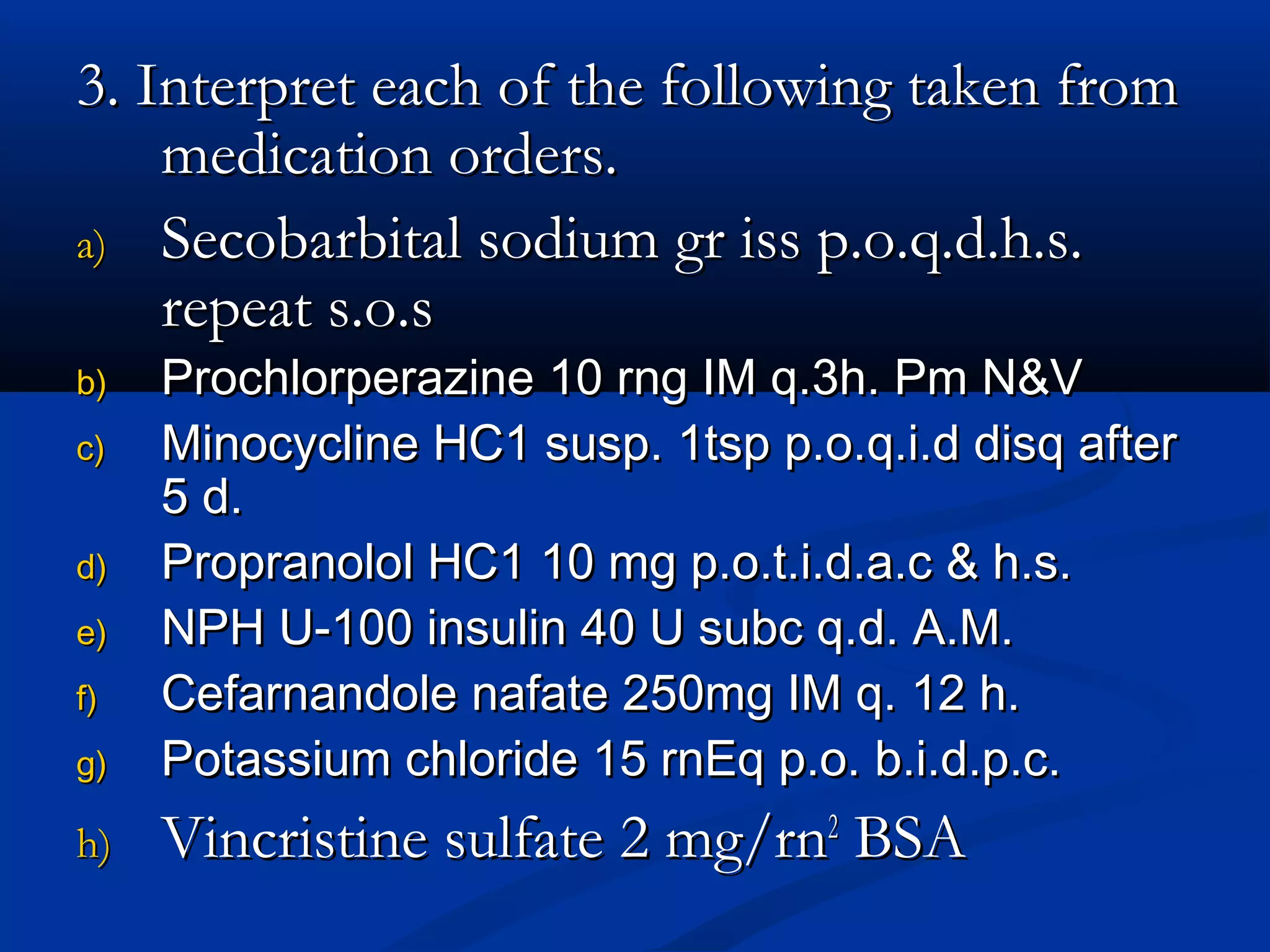 Interpretation Of Prescription or Medication order. | PPT