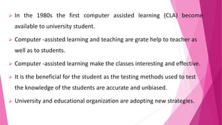CAL-Computer Assisted learning ppt by @Tarun sir | PPTX