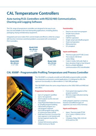 The CAL range of temperature controllers | PDF | Home Appliances | Home ...