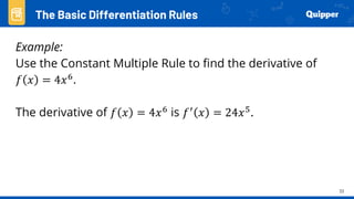 Basic Calculus Basic Differentiation Rules | PPTX