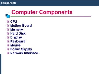 COS 101 - Computer Architecture lab .ppt