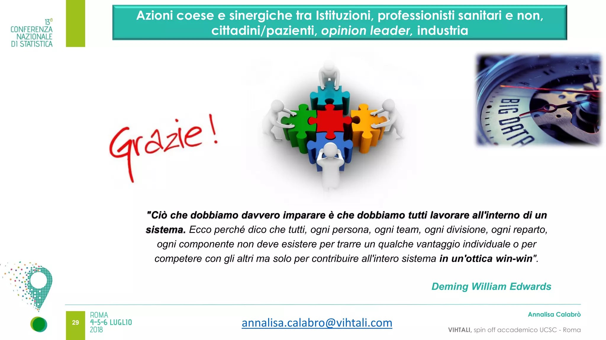 Anna Lisa Calabro', Data analysis in ambito medico-sanitario | PDF