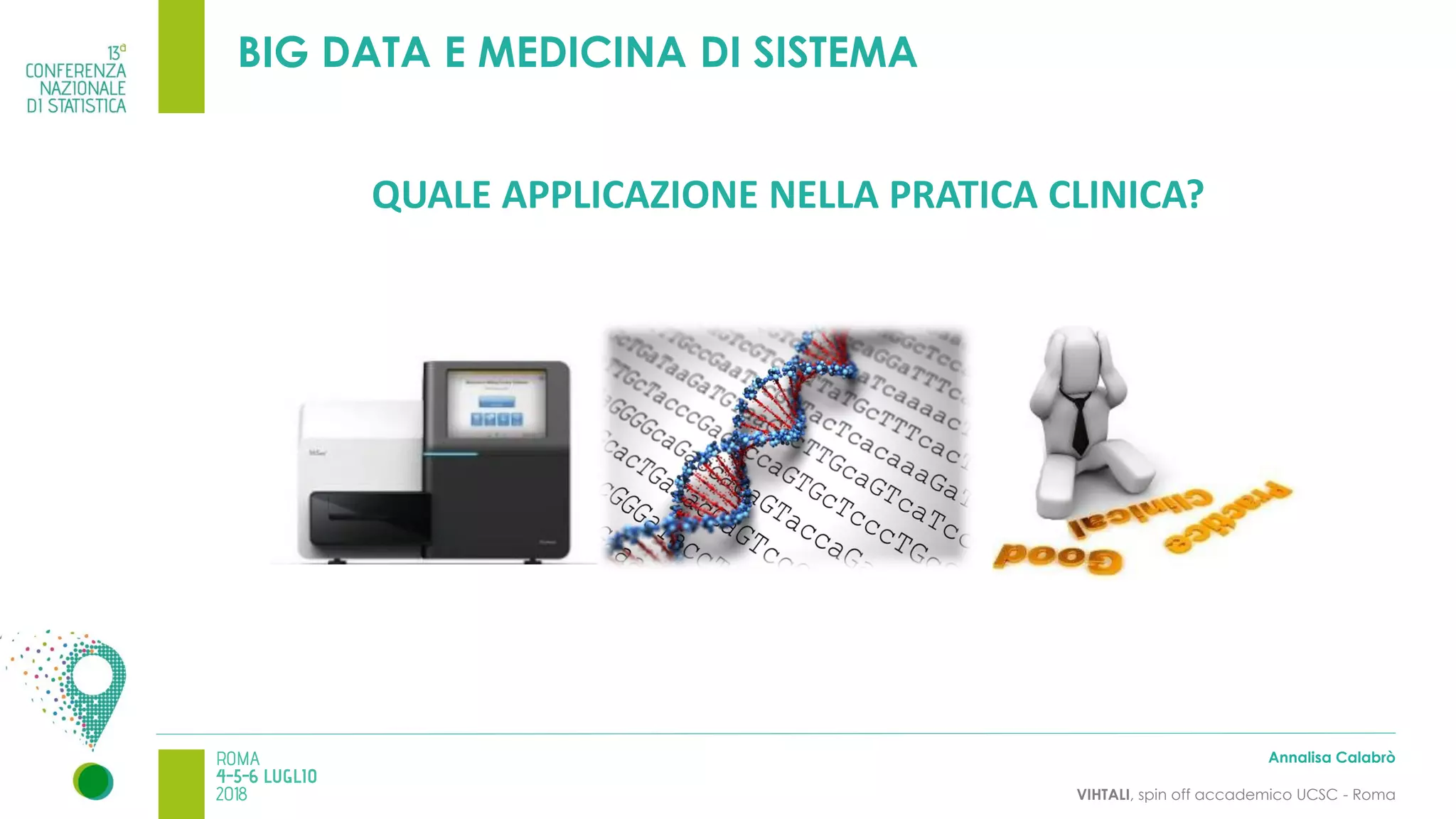 Anna Lisa Calabro', Data analysis in ambito medico-sanitario | PDF