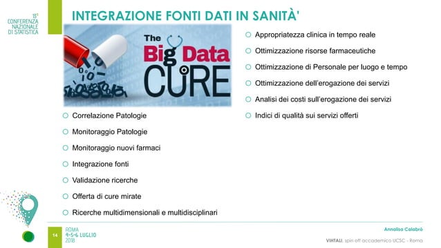 Anna Lisa Calabro', Data analysis in ambito medico-sanitario | PDF