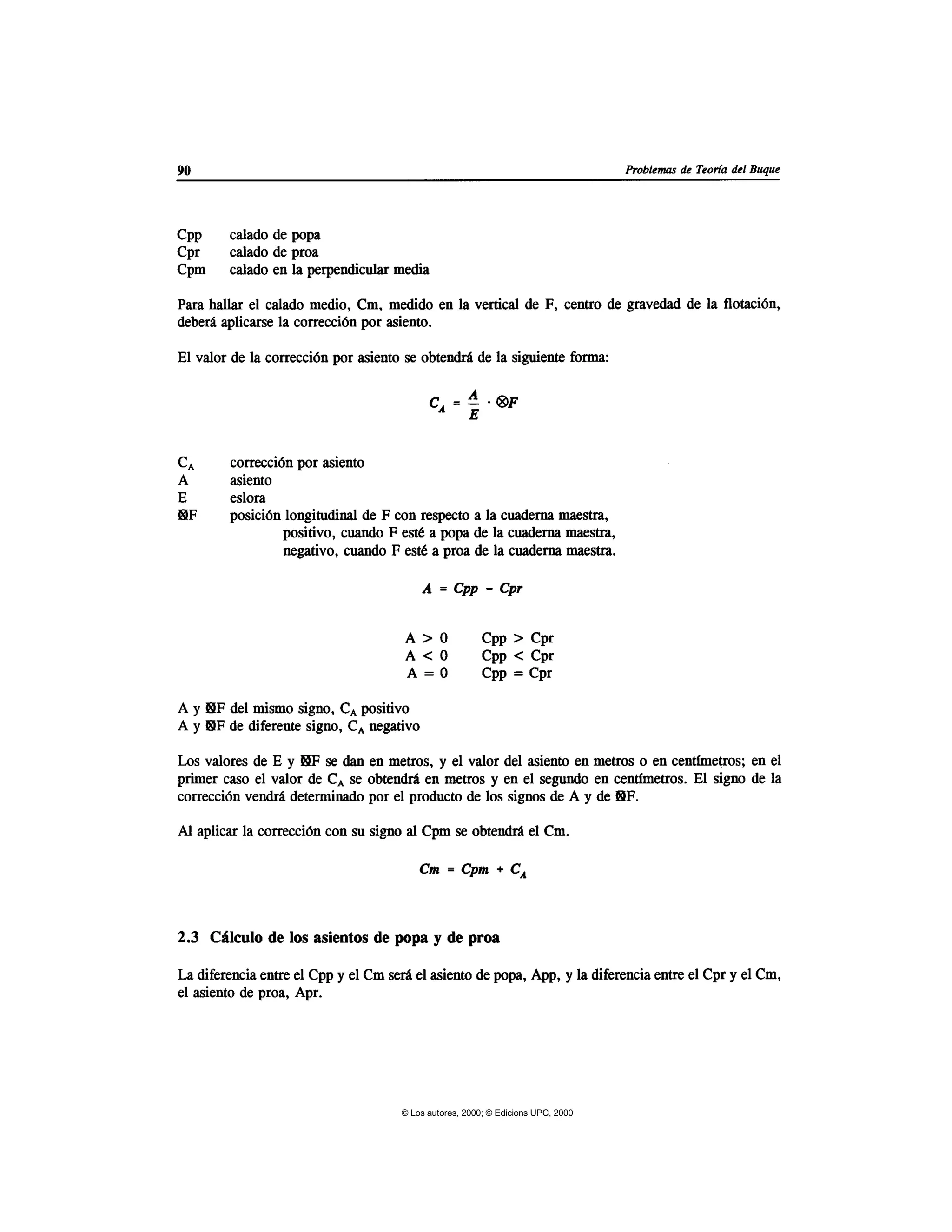 Calados del buque & Estabilidad | PDF