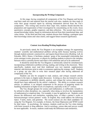 Calais, gerald j[1]. the vee diagram as a problem solving strategy ...