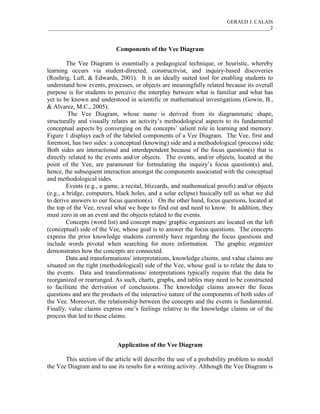 Calais, Gerald j[1]. the vee diagram as a problem solving strategy nftej v19 n32009 | PDF