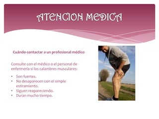 Calambres musculares- Espasmos musculares | PPTX