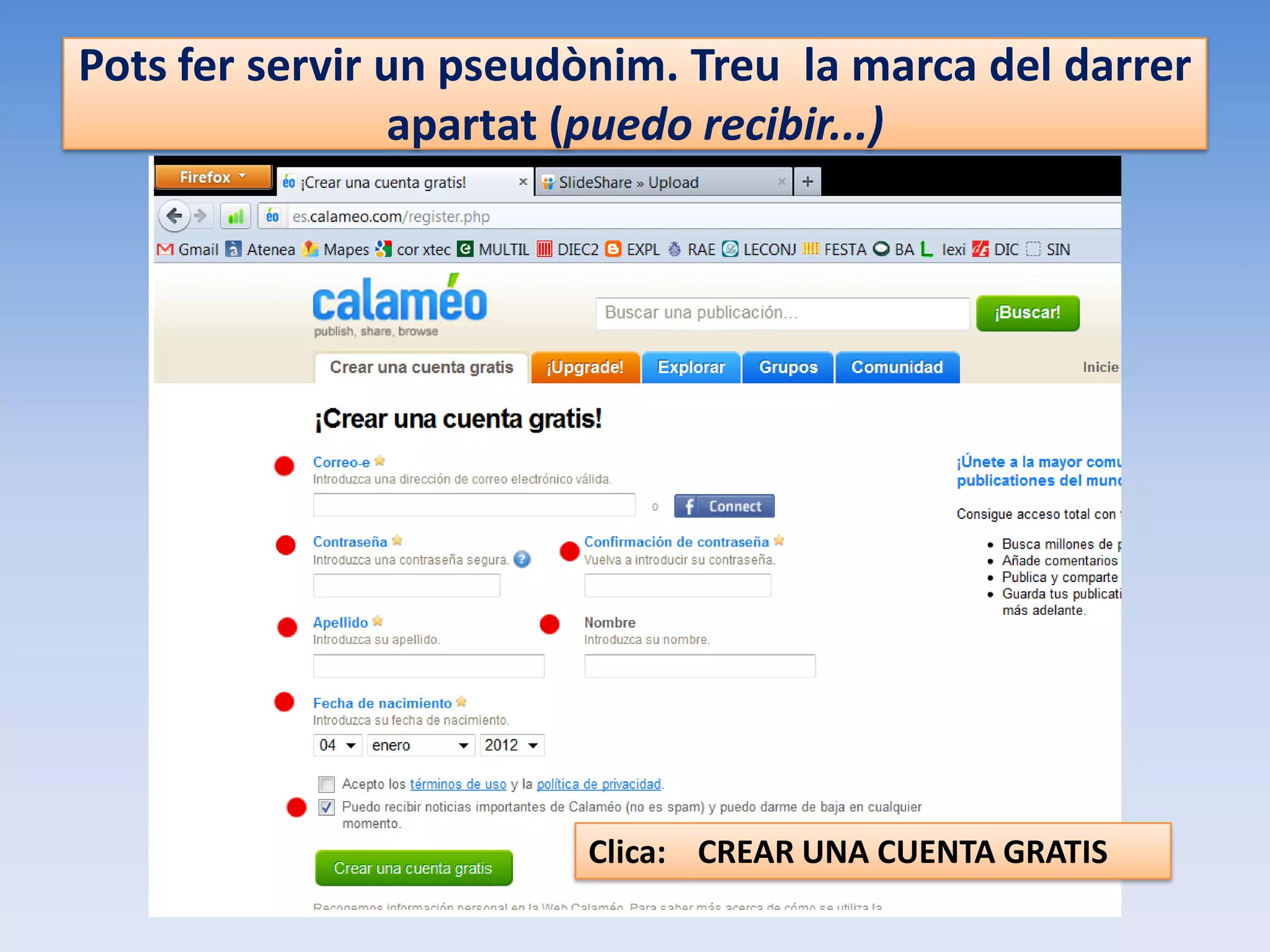 Calameo tutorial basic | PDF