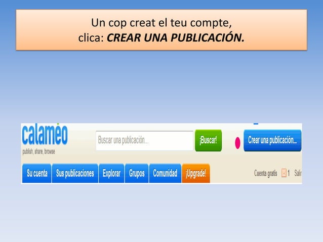 Calameo tutorial basic | PDF