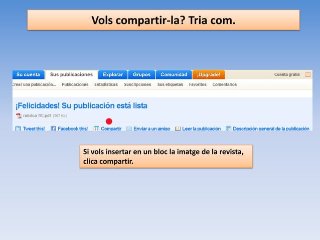 Calameo tutorial basic | PDF
