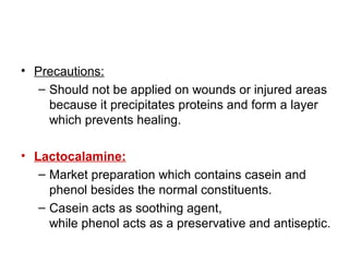 Calamine lotion | PPT