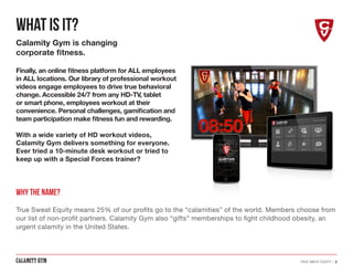 Calamity Gym an online, on-demand library of workout videos to benefit ...