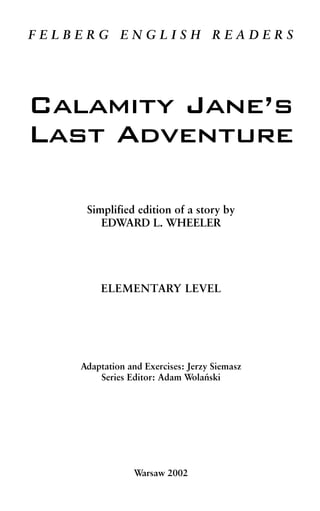 Calamity Jane’s Last Adventure - ebook | PDF