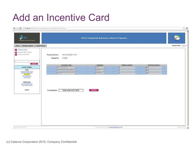 Reloadable Incentive Card | PPT
