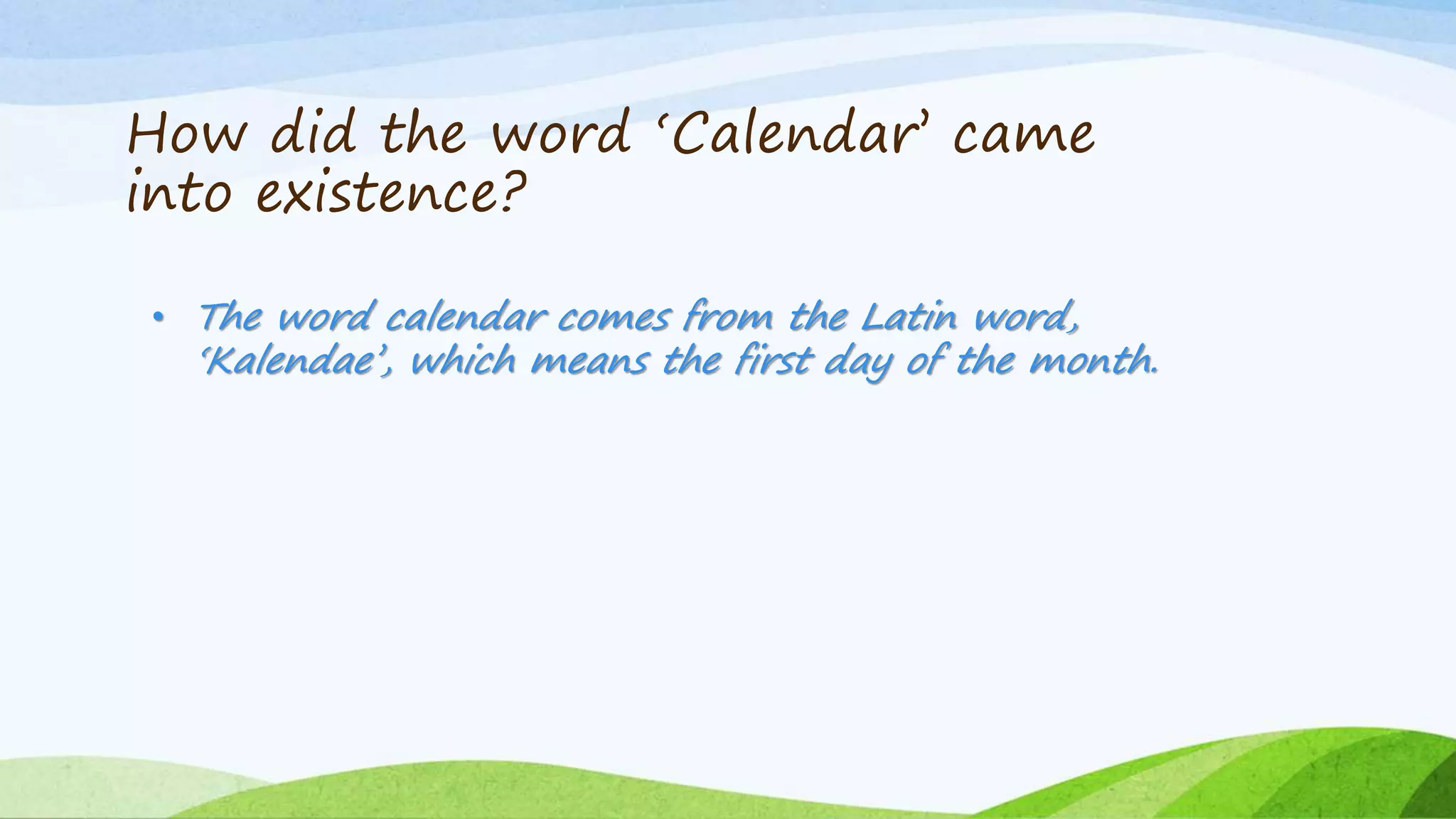 Do You Know These Interesting Facts About Calendars? | PPT