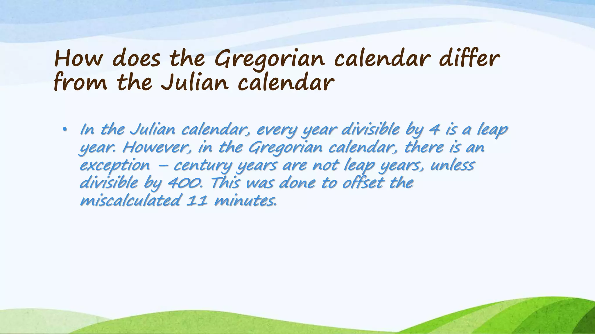 Do You Know These Interesting Facts About Calendars? | PPT