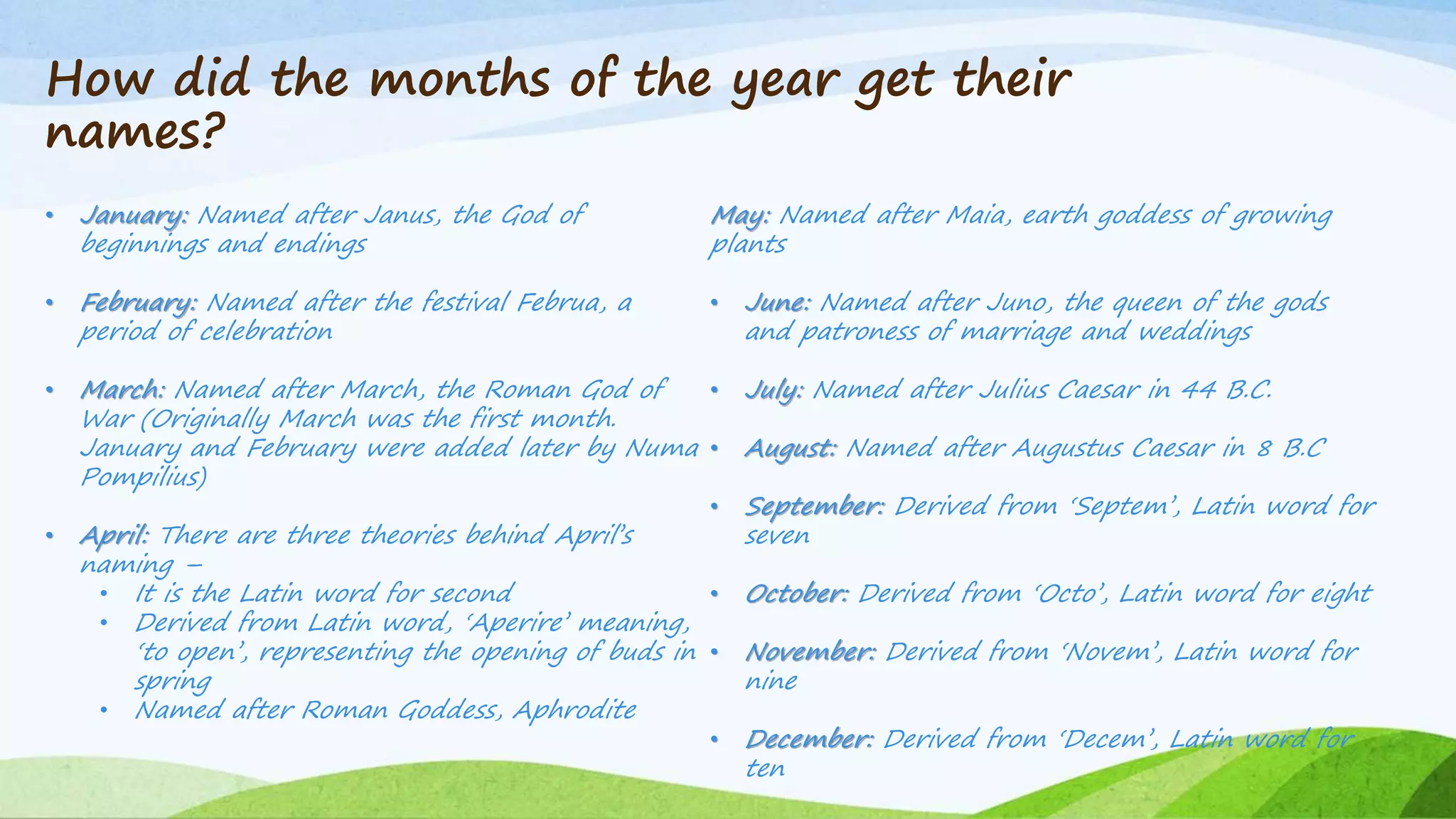 Do You Know These Interesting Facts About Calendars? | PPT