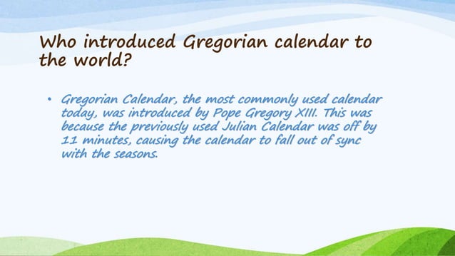 Do You Know These Interesting Facts About Calendars? | PPT