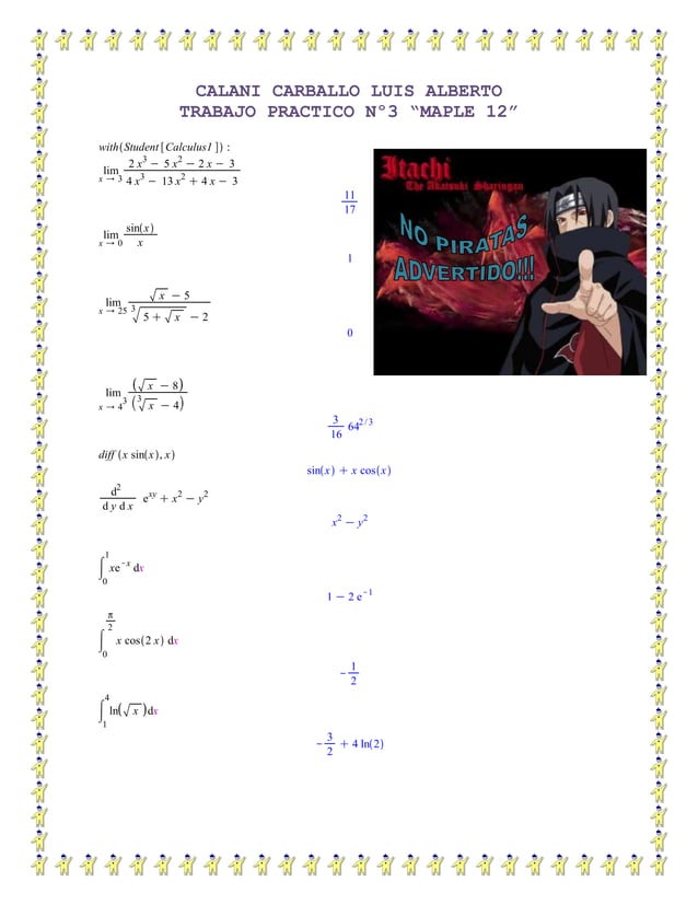 Calani trabajo practico nº3 | DOCX