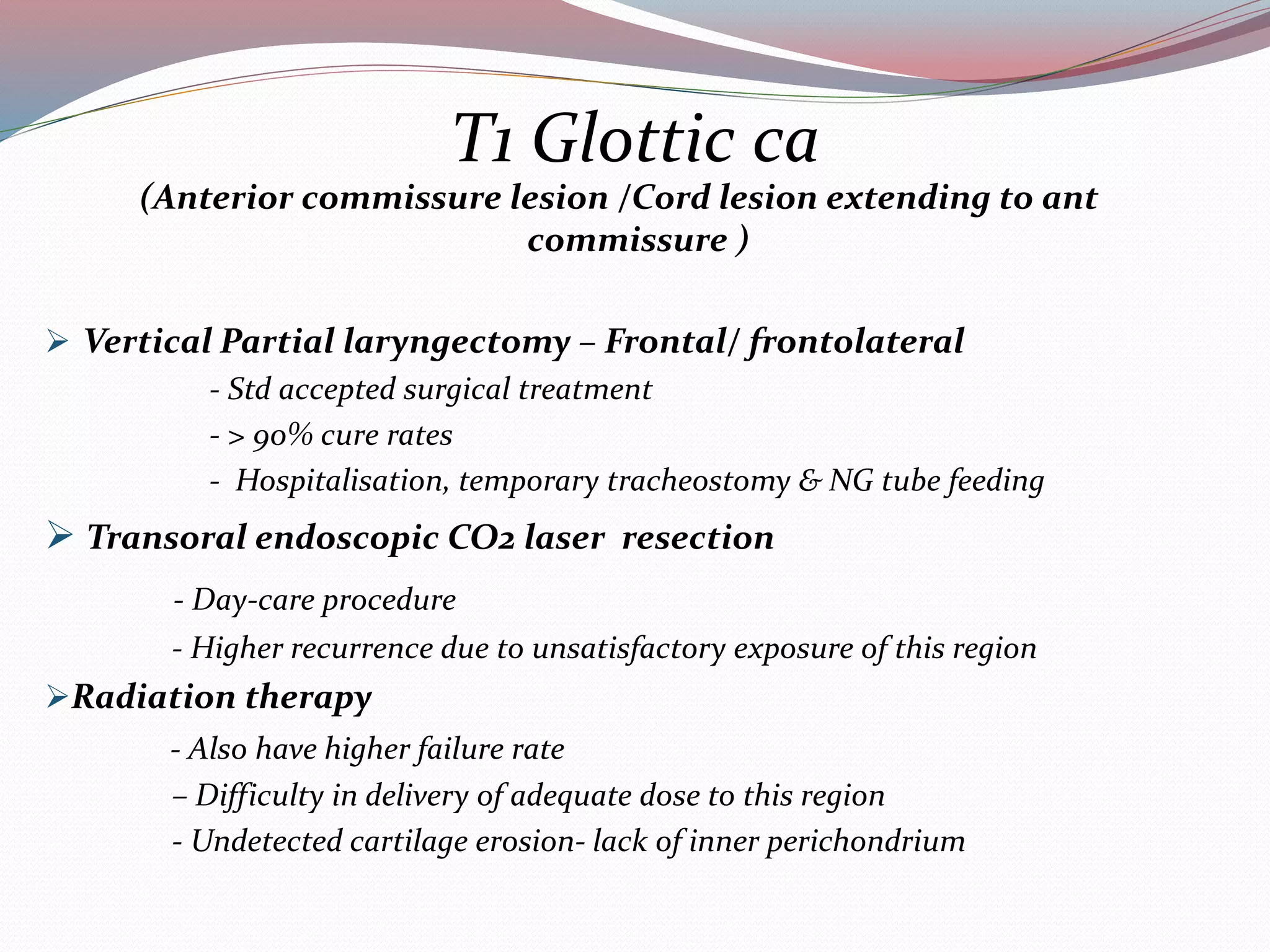 Management of Ca larynx | PPTX