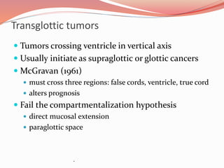 Carcinoma larynx- A wider perspective | PPTX