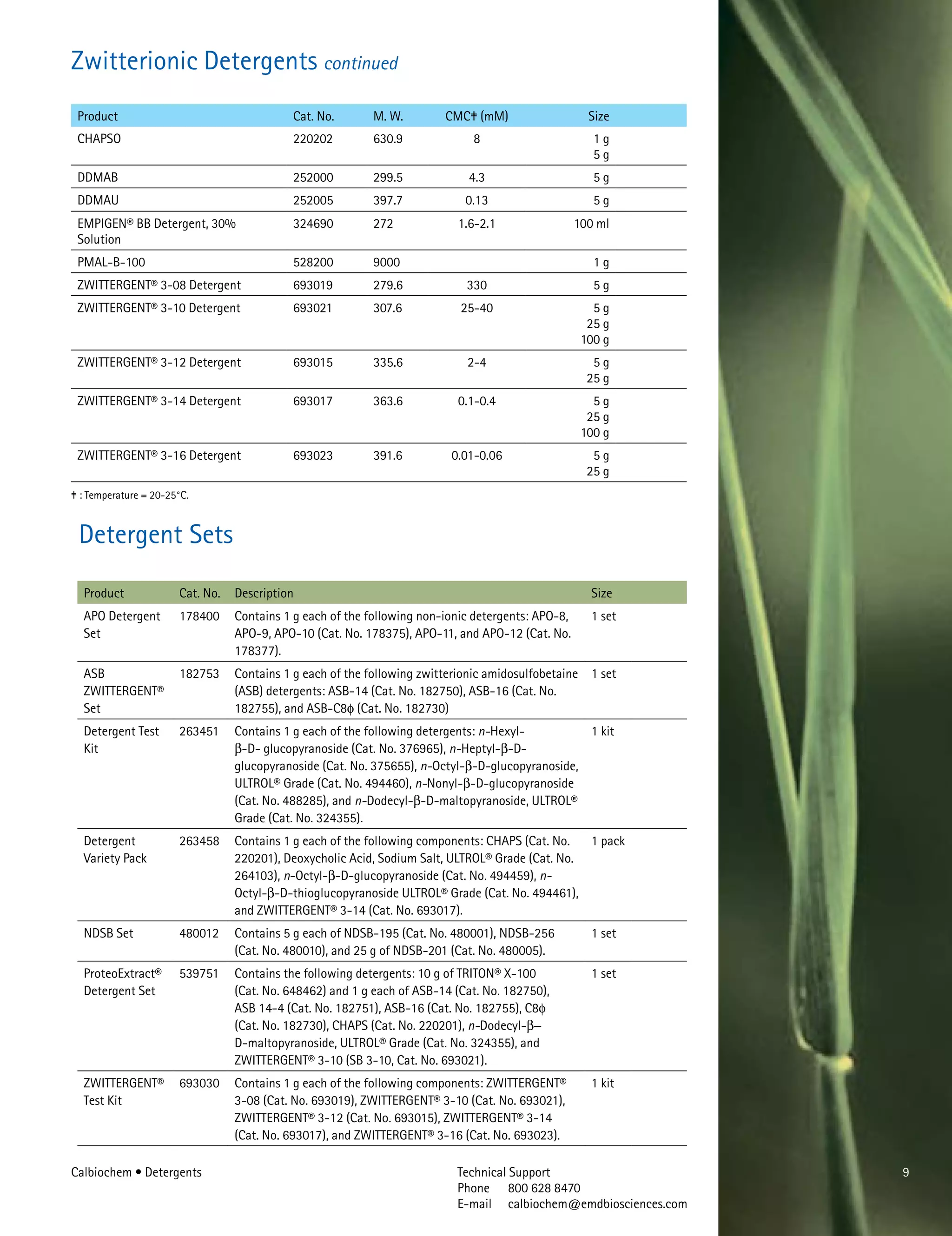Calbiochem detergentsbook | PDF