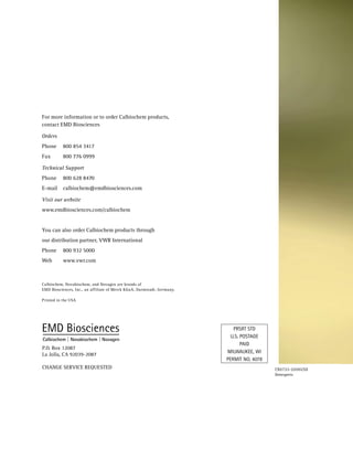 Calbiochem detergentsbook | PDF