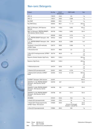 Calbiochem detergentsbook | PDF