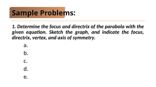 Lesson 2 - Parabolas and Its Application | PPTX