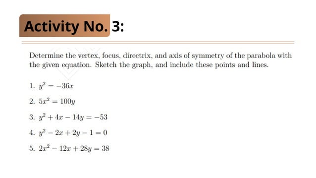 Lesson 2 - Parabolas and Its Application | PPTX