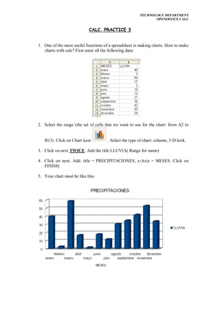 Calc. Practice 3 (1º ESO) | PDF | Technology & Computing
