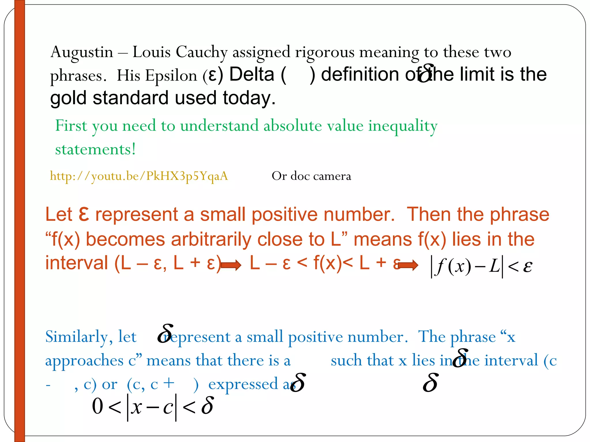 Calc 1.2b eps delt | PPT